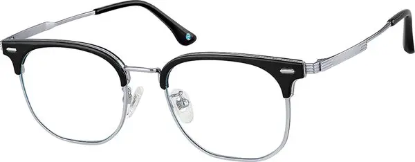 Zenni Vintage Browline Eyeglasses - Black