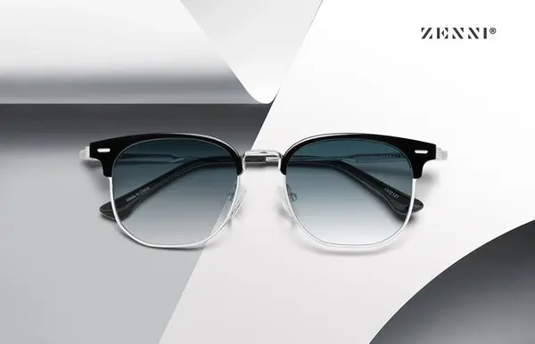 Zenni Vintage Browline Eyeglasses - Black