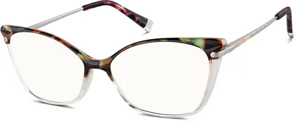 Zenni Vintage Cat-eye Full Rim Eyeglasses - Pattern