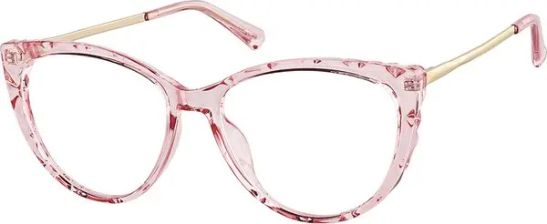 Zenni Vintage Cat-eye Full Rim Eyeglasses - Pink