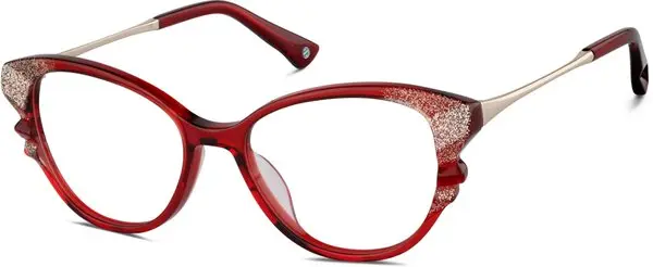 Zenni Vintage Cat-eye Full Rim Frame - Red