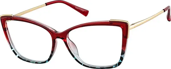 Zenni Full Rim Cat-eye Eyeglasses - Red