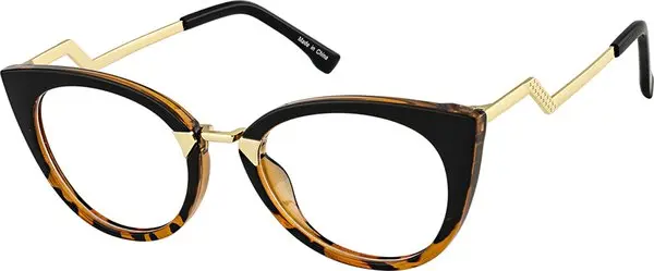 Zenni Vintage Cat-eye Full Rim Eyeglasses - Tortoiseshell