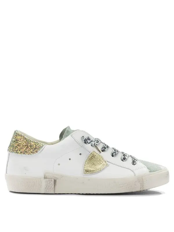 Philippe Model Leather Sneakers - White