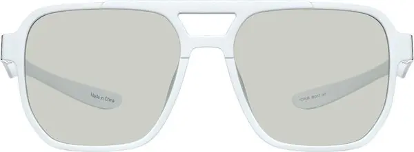 Zenni Aviator Full Rim Frame Glasses - White