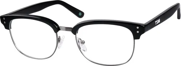 Zenni Retro Browline Eyeglasses - Black