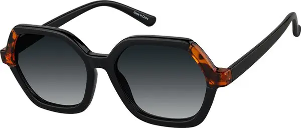 Zenni Sunglasses Plastic Full Rim Frame - Black