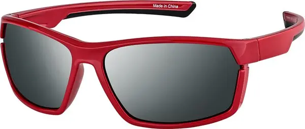 Zenni Sunglasses With Full Rim Design - Red