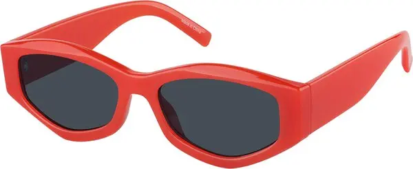 Zenni Rectangle Full Rim Sunglasses - Red