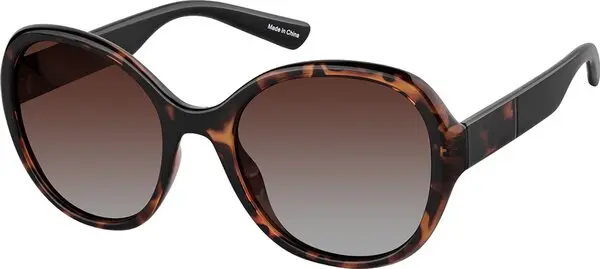 Zenni Rectangle Full Rim Sunglasses - Tortoiseshell