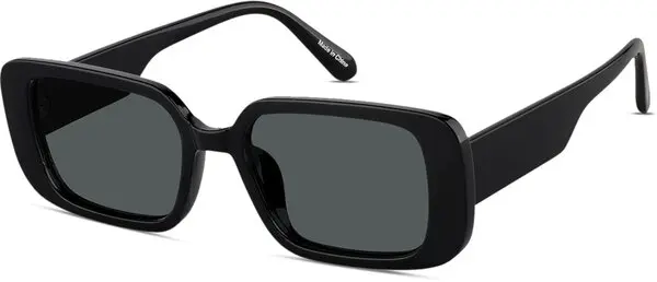 Zenni Rectangle Full Rim Sunglasses - Black