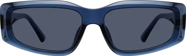 Zenni Rectangle Full Rim Sunglasses - Blue