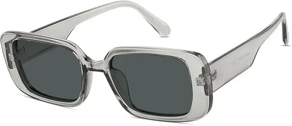 Zenni Rectangle Full Rim Sunglasses - Gray