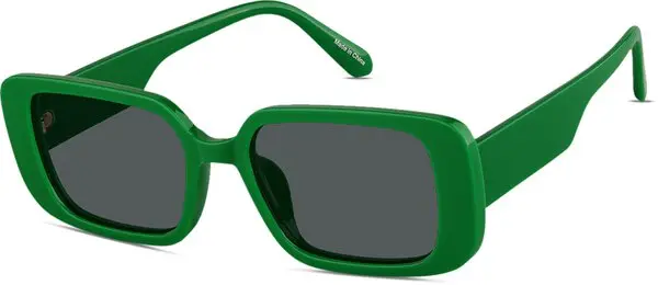 Zenni Rectangle Full Rim Sunglasses - Green