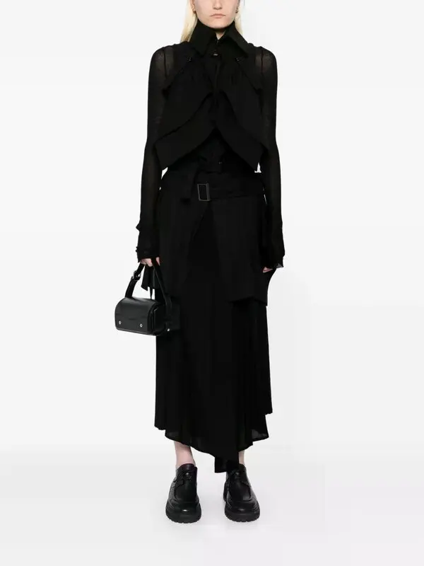 Yohji Yamamoto Belted Asymmetric Jacket
