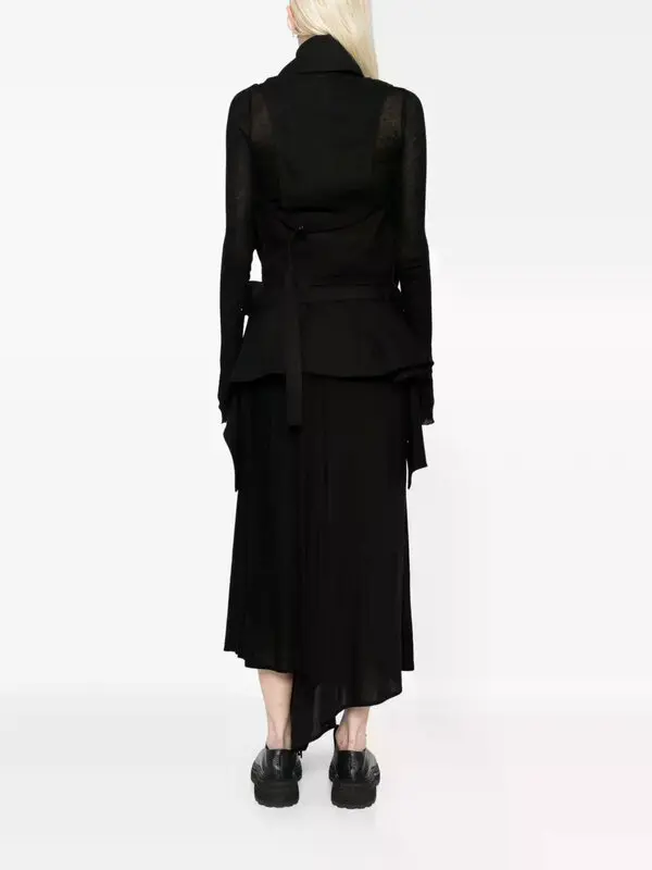 Yohji Yamamoto Belted Asymmetric Jacket