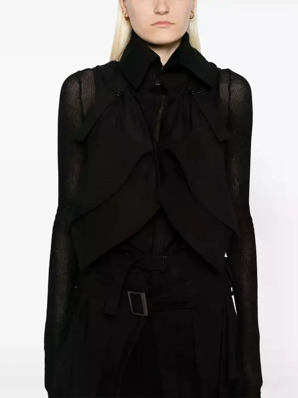 Yohji Yamamoto Belted Asymmetric Jacket