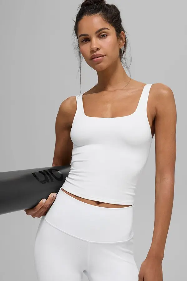 Alo Yoga Softsculpt Tank Top - White