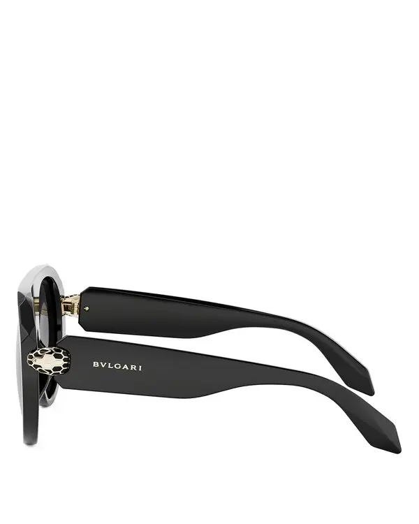 BVLGARI Serpenti Forever Pilot Sunglasses - Black/smoke