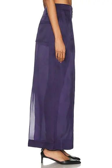 Khaite Lucian Organza Skirt - Amethyst