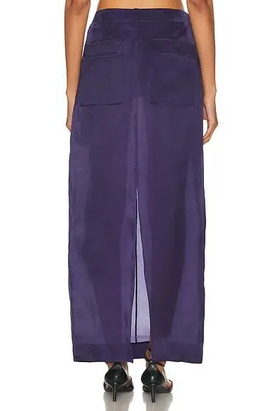 Khaite Lucian Organza Skirt - Amethyst