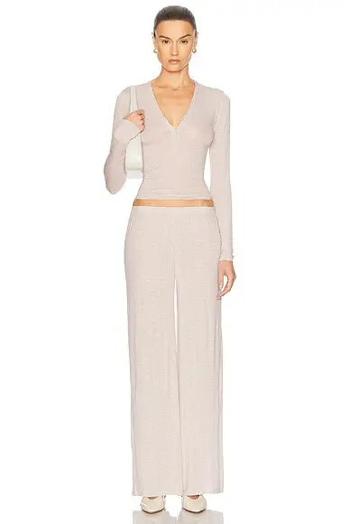 NEGATIVE UNDERWEAR Whipped Henley - Sand