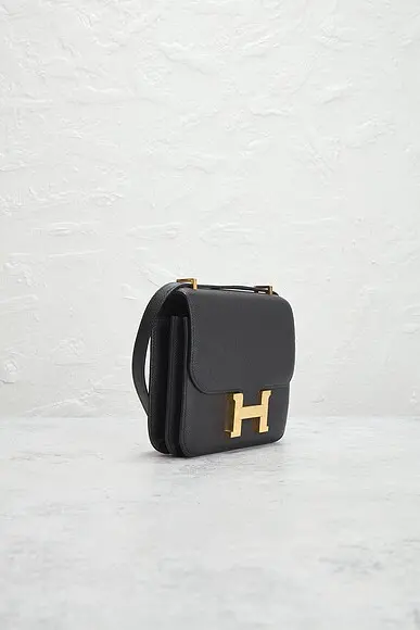 Hermès Epsom Mini Constance 18 Shoulder Bag - Black