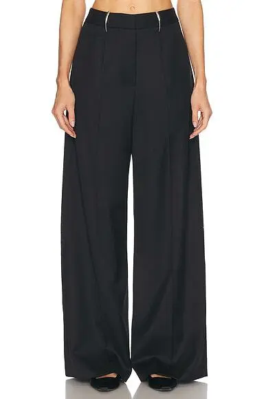 GRACE LING Claw Belt Loop Tailored Trousers