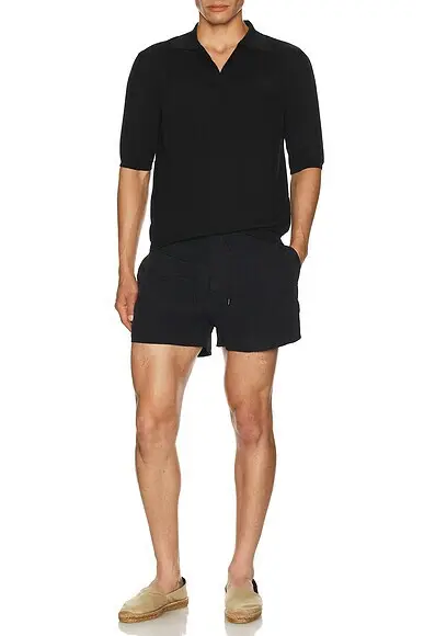 Saint Laurent Short Sleeve Polo Sweater