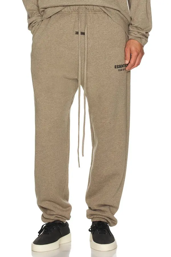 Fear Of God Classic Fit Fleece Sweatpant In Neutral - Homestead Heather