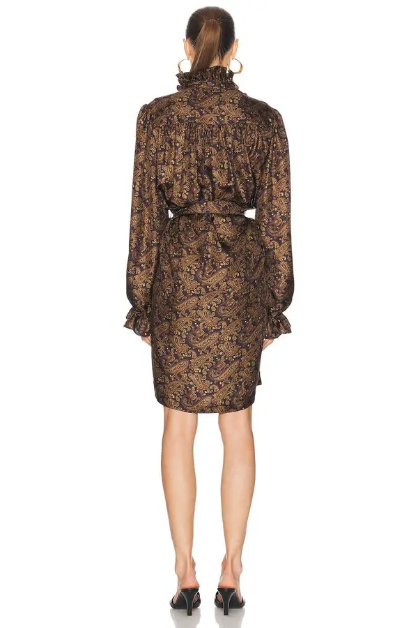 Saint Laurent Belted Mini Dress