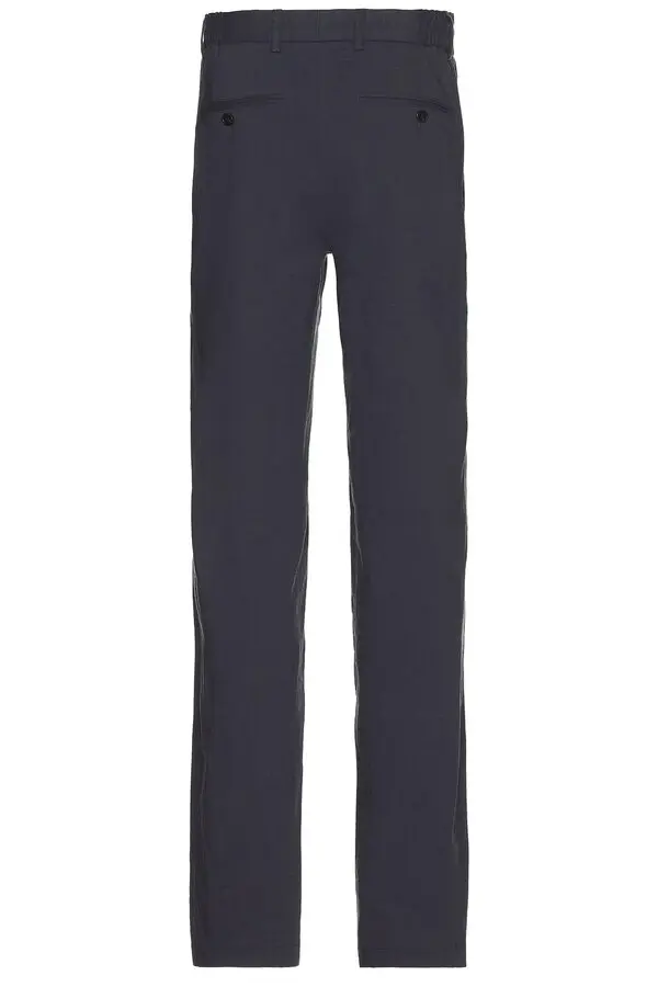 Theory Stretch Linen Curtis Pant - Eclipse