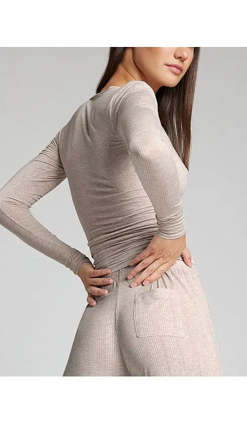 NEGATIVE UNDERWEAR Whipped Henley - Beige