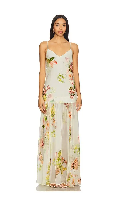 Hemant & Nandita Printed Maxi Dress