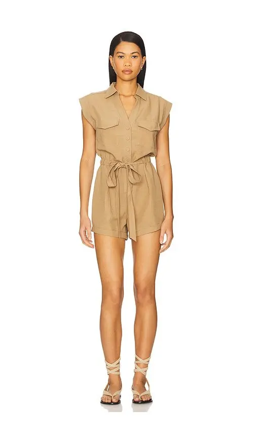 Heartloom Utility Romper - Tan