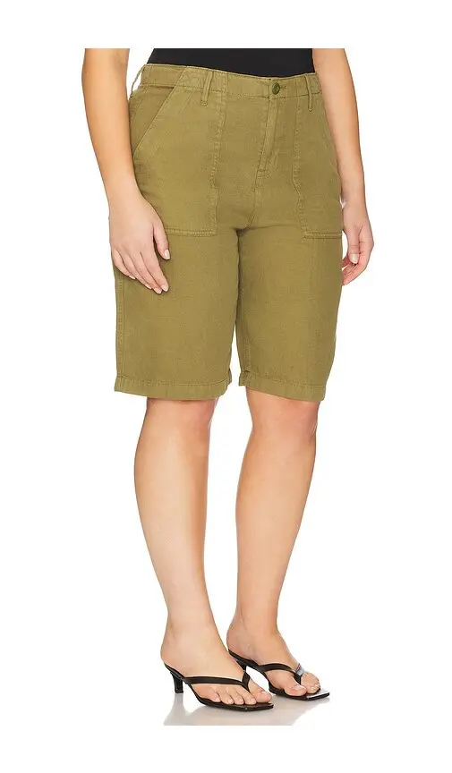 Good American Lite Linen Bermuda Shorts