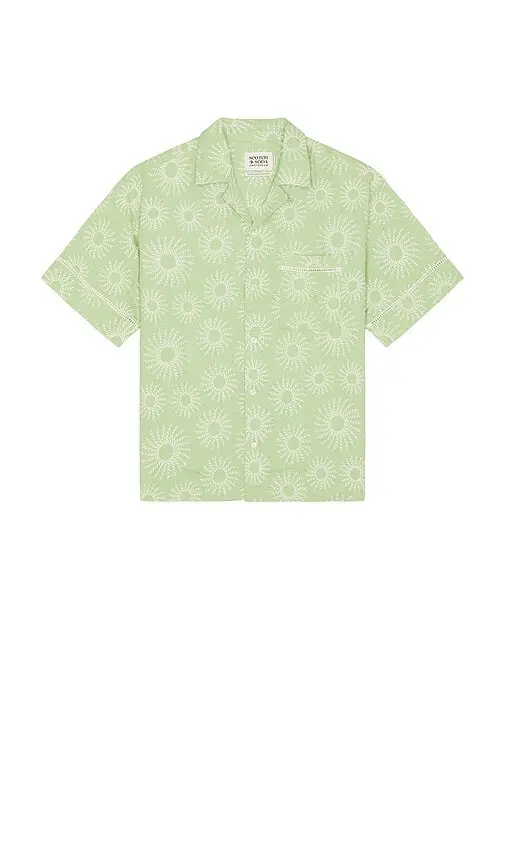 Scotch & Soda Aop Short Sleeve Shirt In . Also
