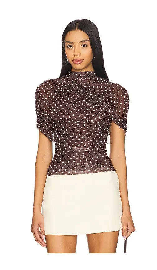 Amanda Uprichard X Revolve Evianna Top - Brown