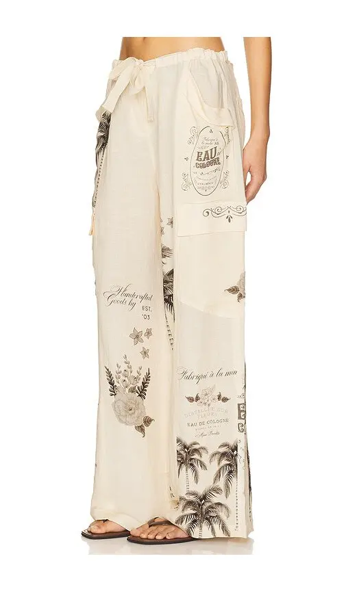 Agua Bendita Wide Leg Printed Pants
