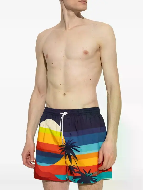 Dsquared2 Tropical Landscape Swim Shorts
