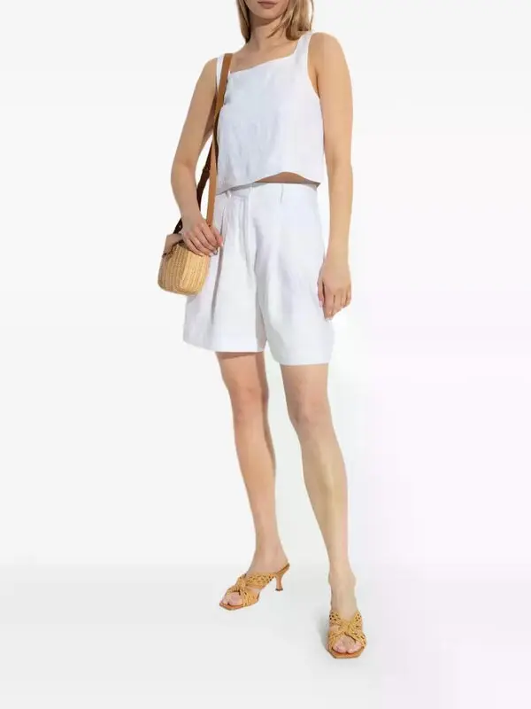 Posse Pleated Shorts - White