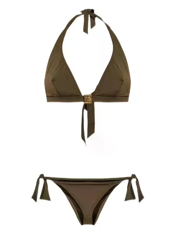 Balmain Triangle Bikini Set - Green