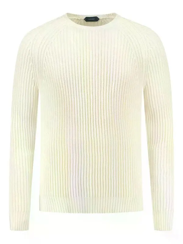 ZANONE Ribbed-knit Jumper - Neutrals