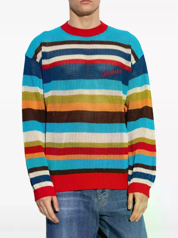 Dsquared2 Striped Cotton Sweatshirt