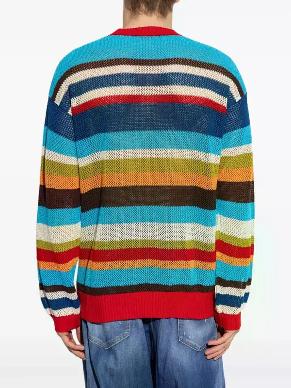 Dsquared2 Striped Cotton Sweatshirt