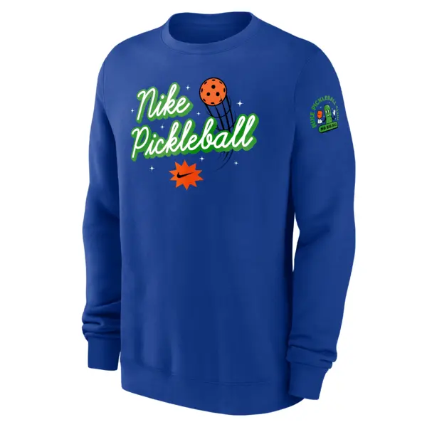 Nike Club Fleece Pickleball Crew-neck Sweatshirt - Blue
