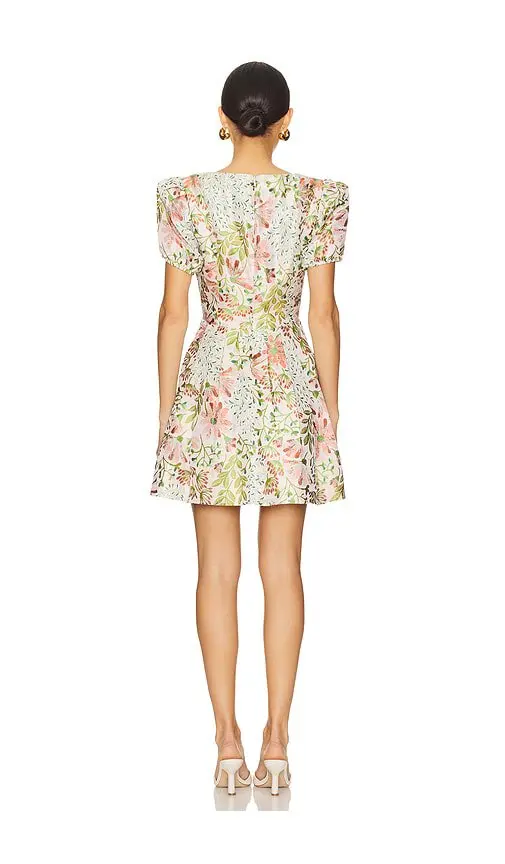 knee length dresses for ladies Terani Couture 261C6515 A Line Tea Length Floral Short Cocktail Dress main image 0
