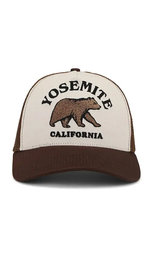 PHILCOS Yosemite California Trucker Hat - Brown & Dark Chocolate