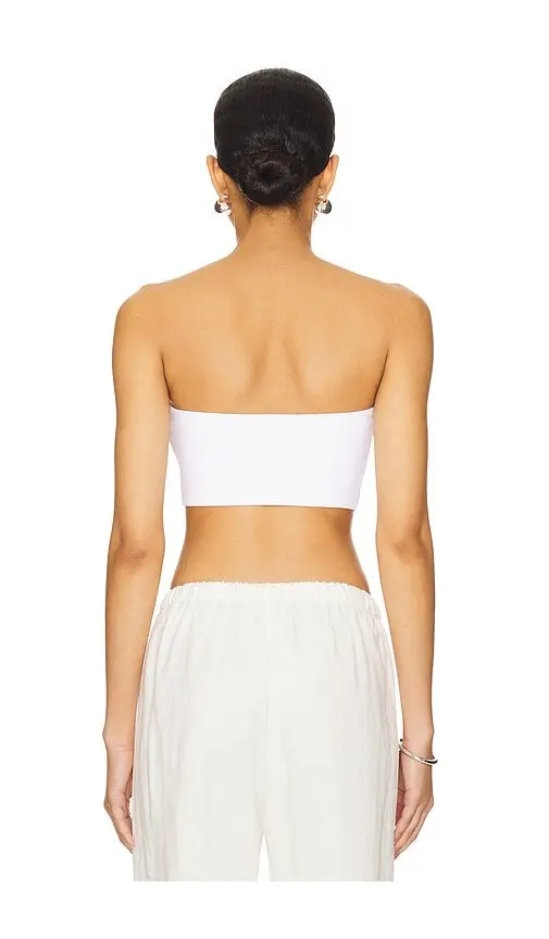 Enza Costa Essential Bandeau Top - White