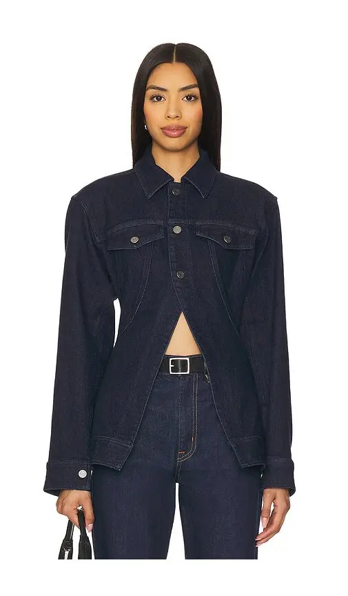 AFRM Peplum Denim Jacket